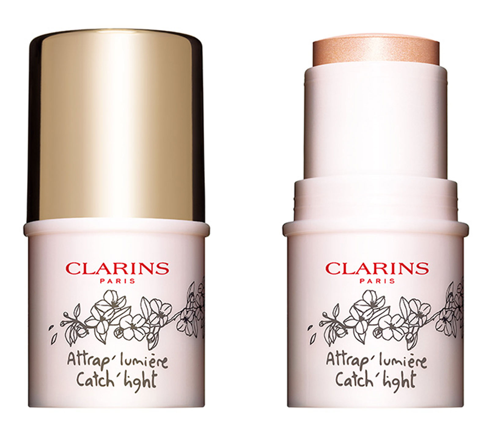 Clarins Catch Light Face Stick & Instant Light Natural Lip Perfector ...