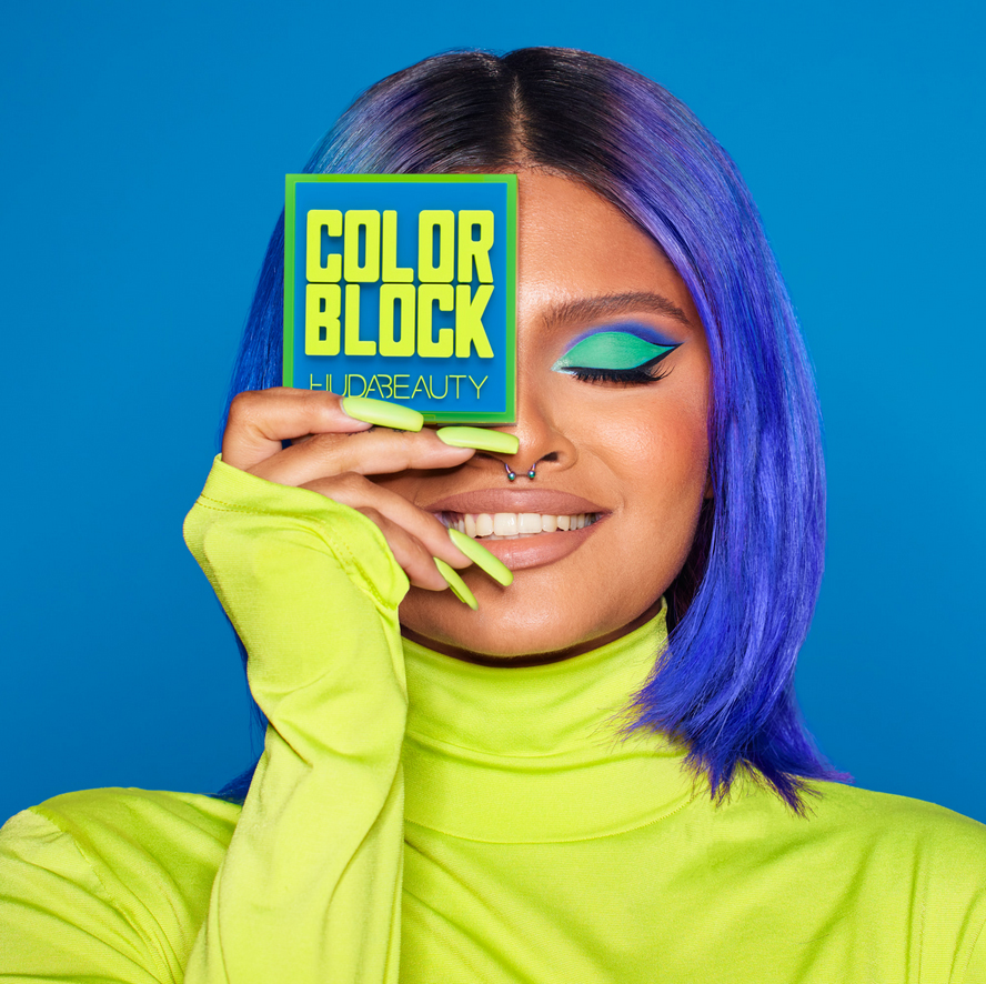 Huda Beauty Color Block Obsessions Eyeshadow Palettes (Orange & Purple ...